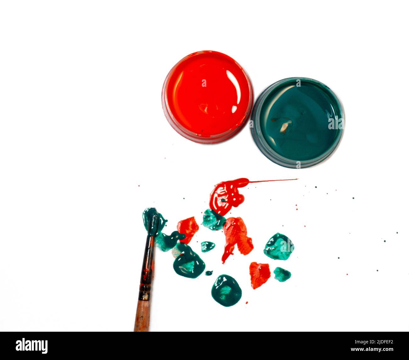 Painter decorator work table Cut Out Stock Images & Pictures - Alamy