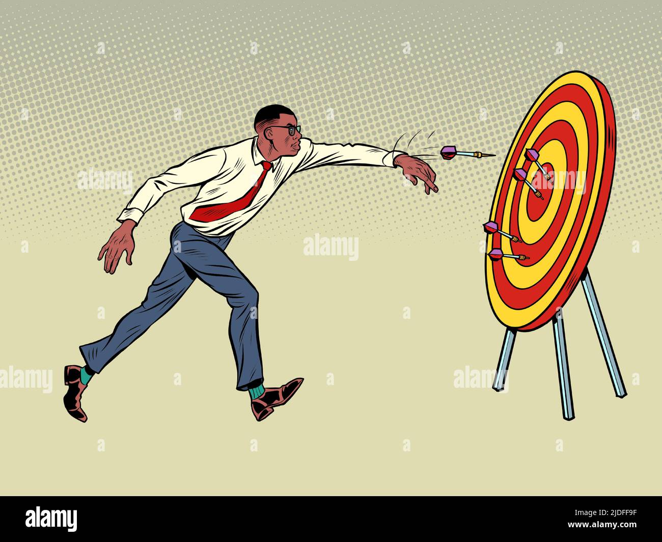 Vintage dart board Stock Vector Images - Alamy