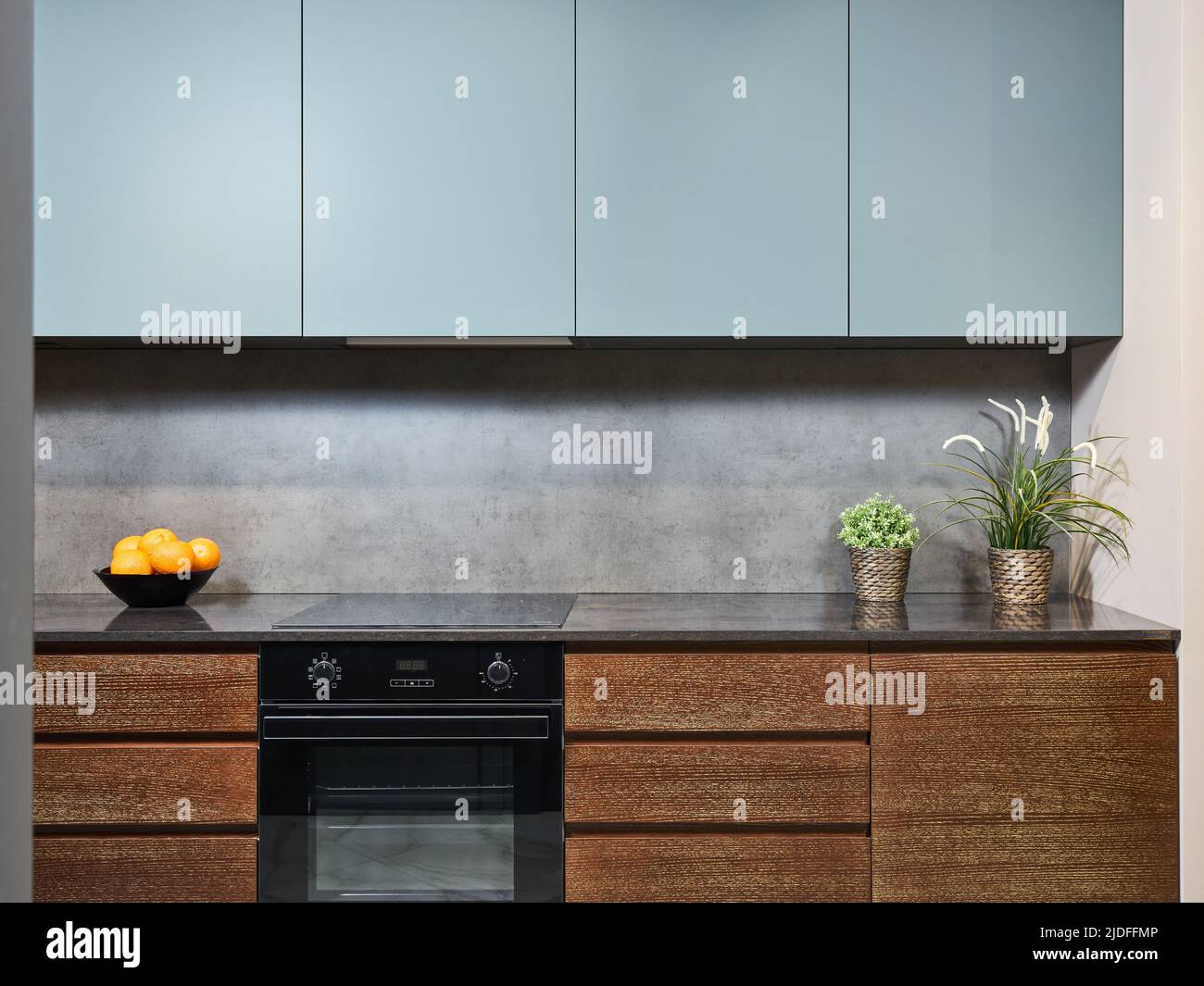 Promotional photograph of a kitchen using flash Stock Photo - Alamy