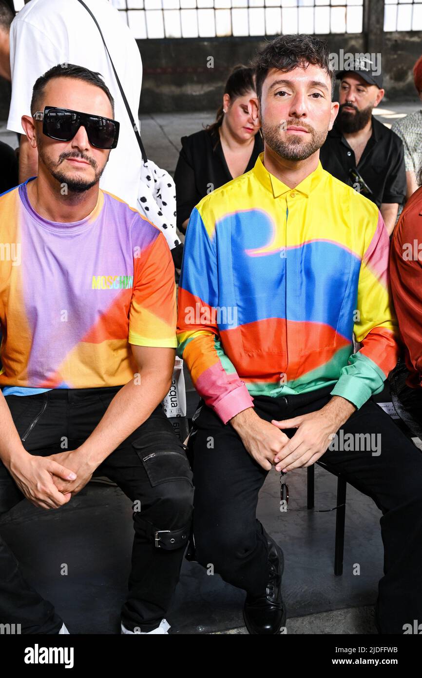 Milan, Italy, 19/06/2022, Luca De Gregorio , Simone Giani Milan Fashion ...