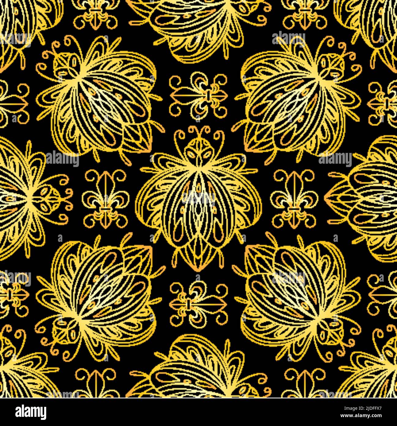 Florentine pattern Stock Vector Images - Alamy