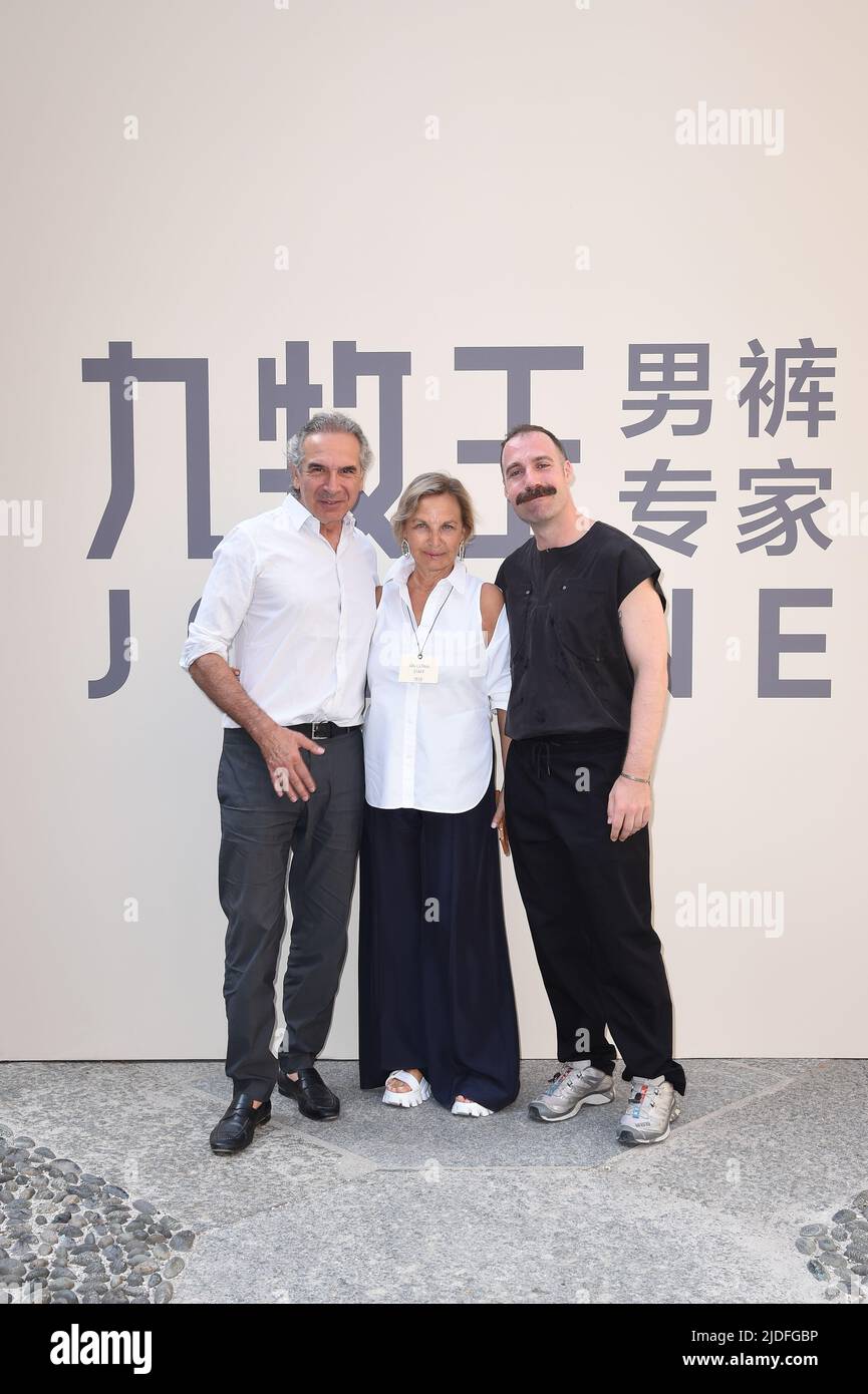 Milan, Italy, 20/06/2022, Carlo Capasa , Andreina Longhi , Louis ...