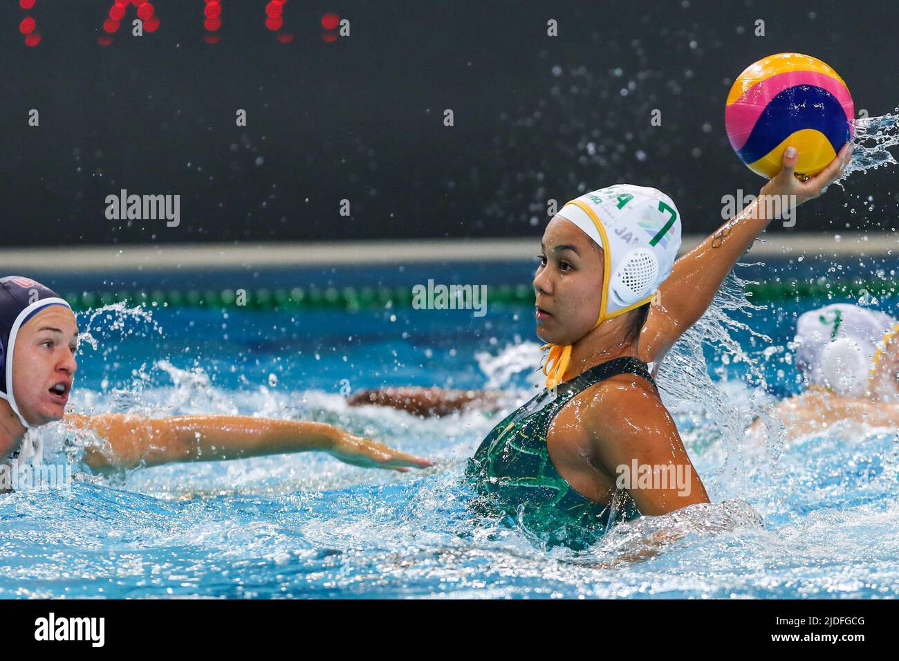 DEBRECEN, HUNGARY - JUNE 20: Jordan Raney of United States, Shakira ...