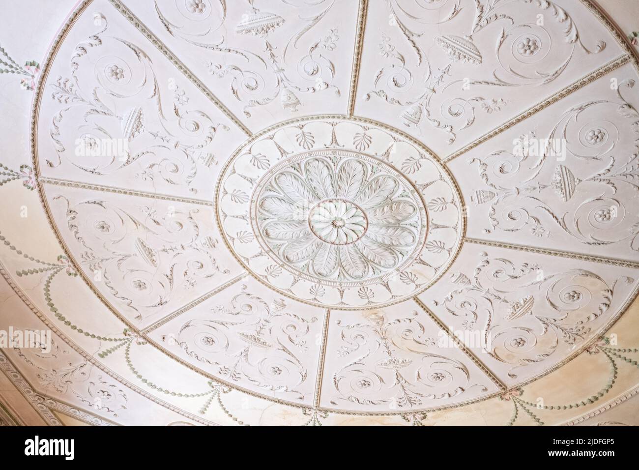 Ornate Ceiling, Basildon Park Stock Photo - Alamy