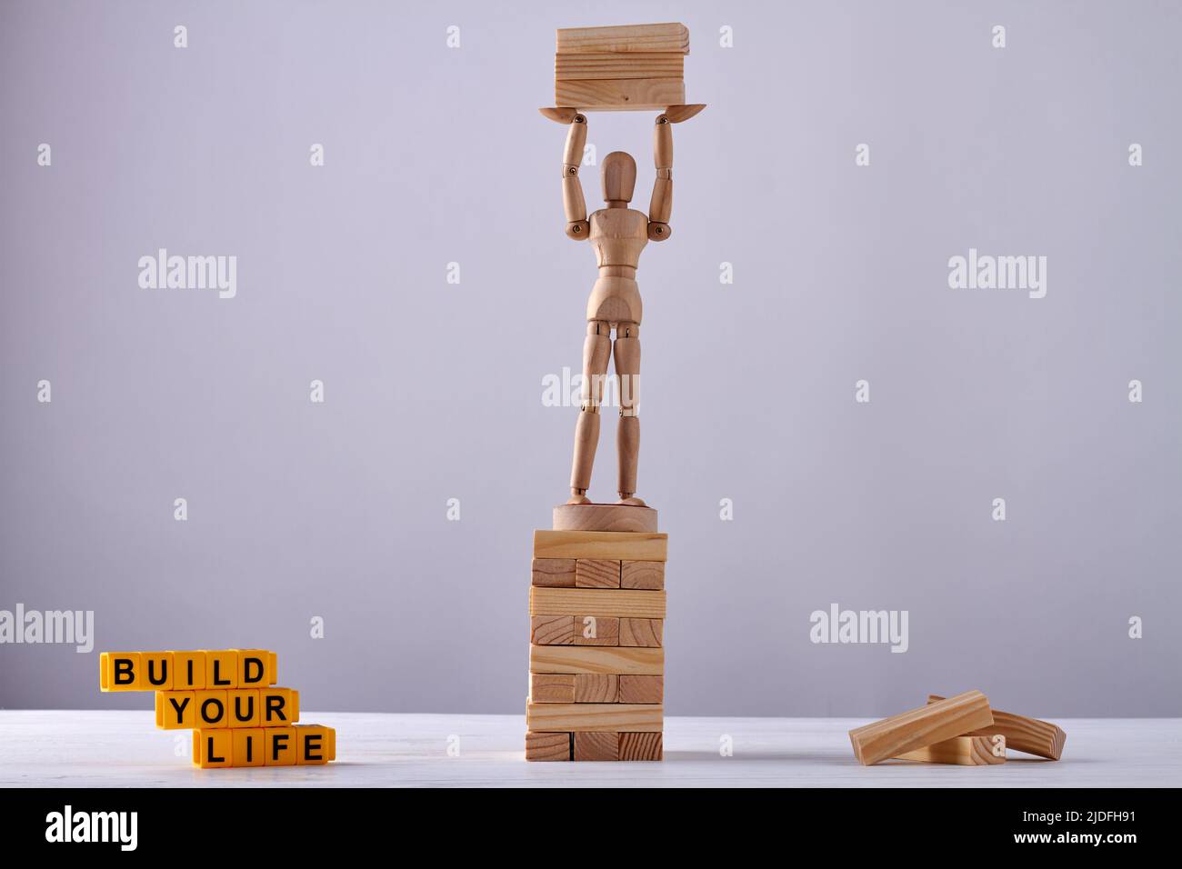 Wooden figure mannequin standing hi-res stock photography and images ...