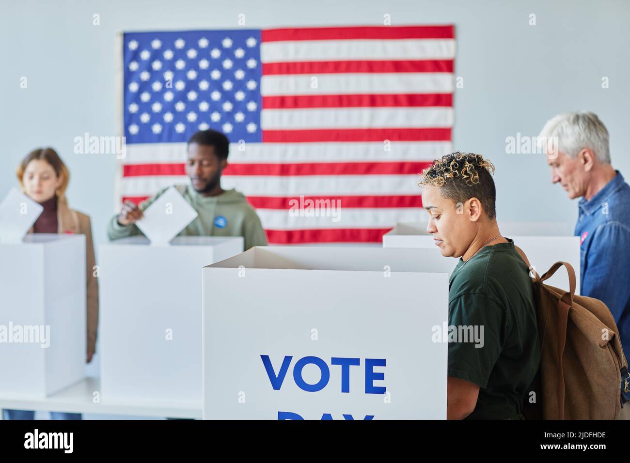Polling booths hi-res stock photography and images - Alamy