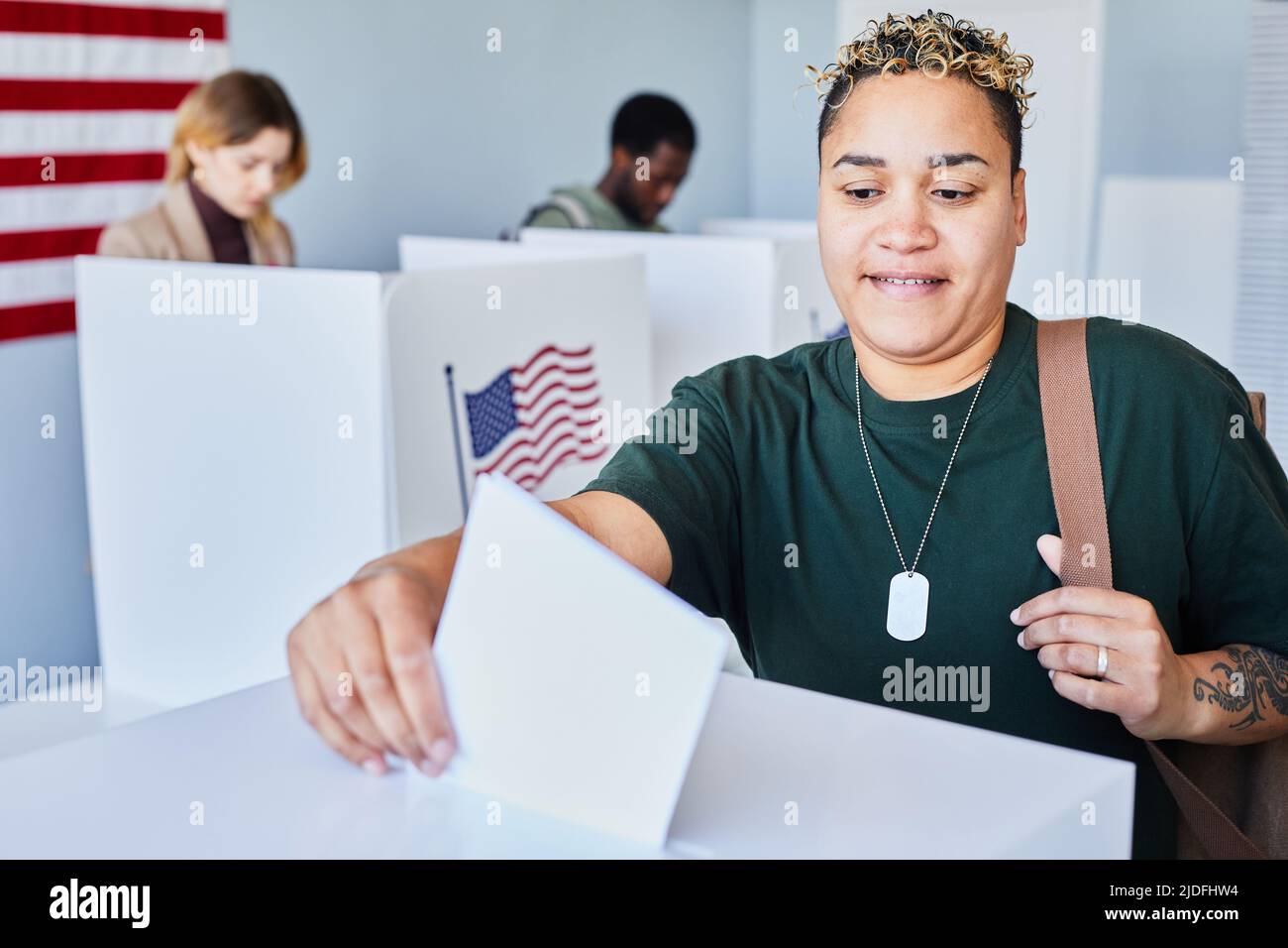 Modern voting booth hi-res stock photography and images - Alamy