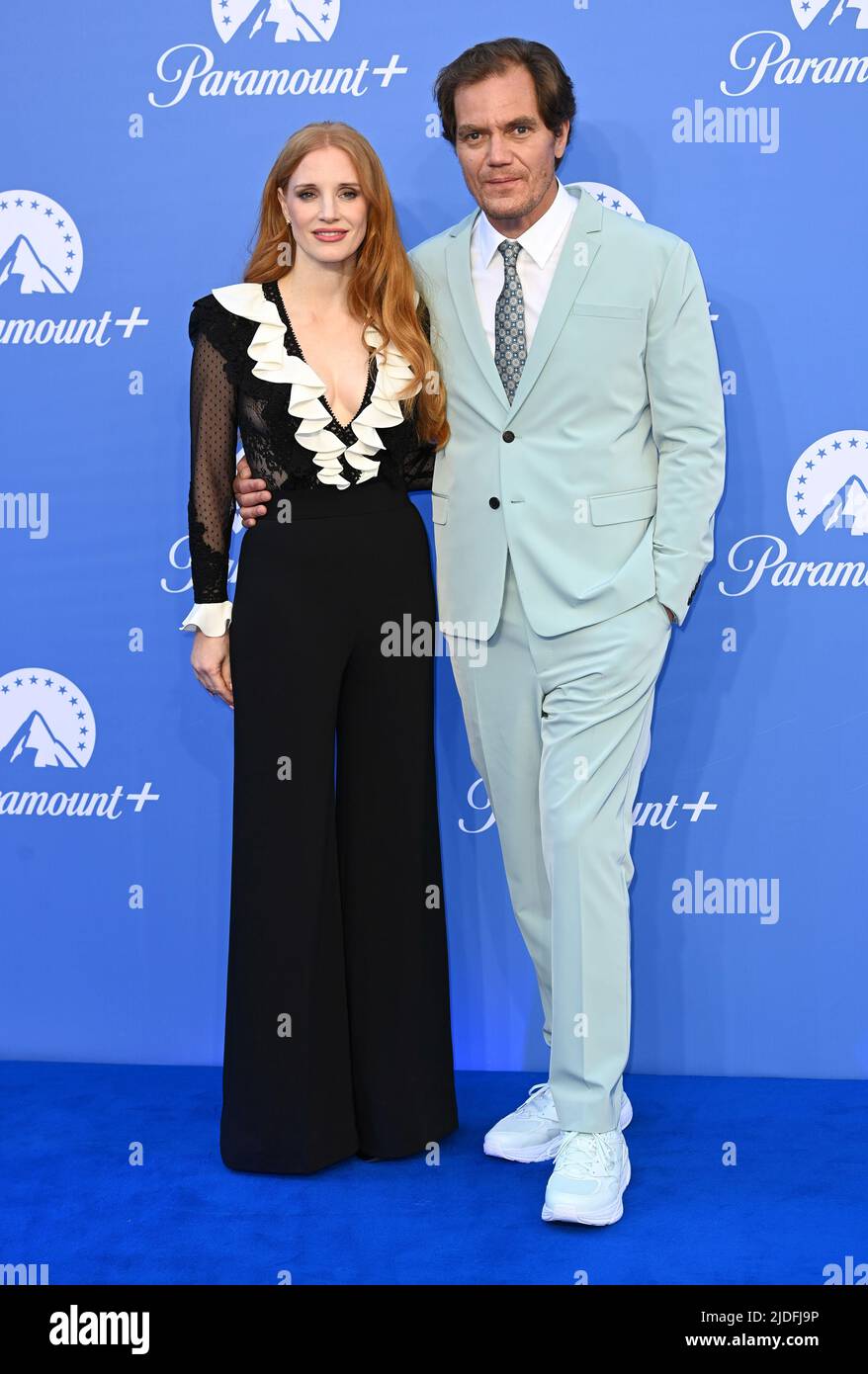 June 20th, 2022. London, UK. Jessica Chastain and Michael Shannon ...