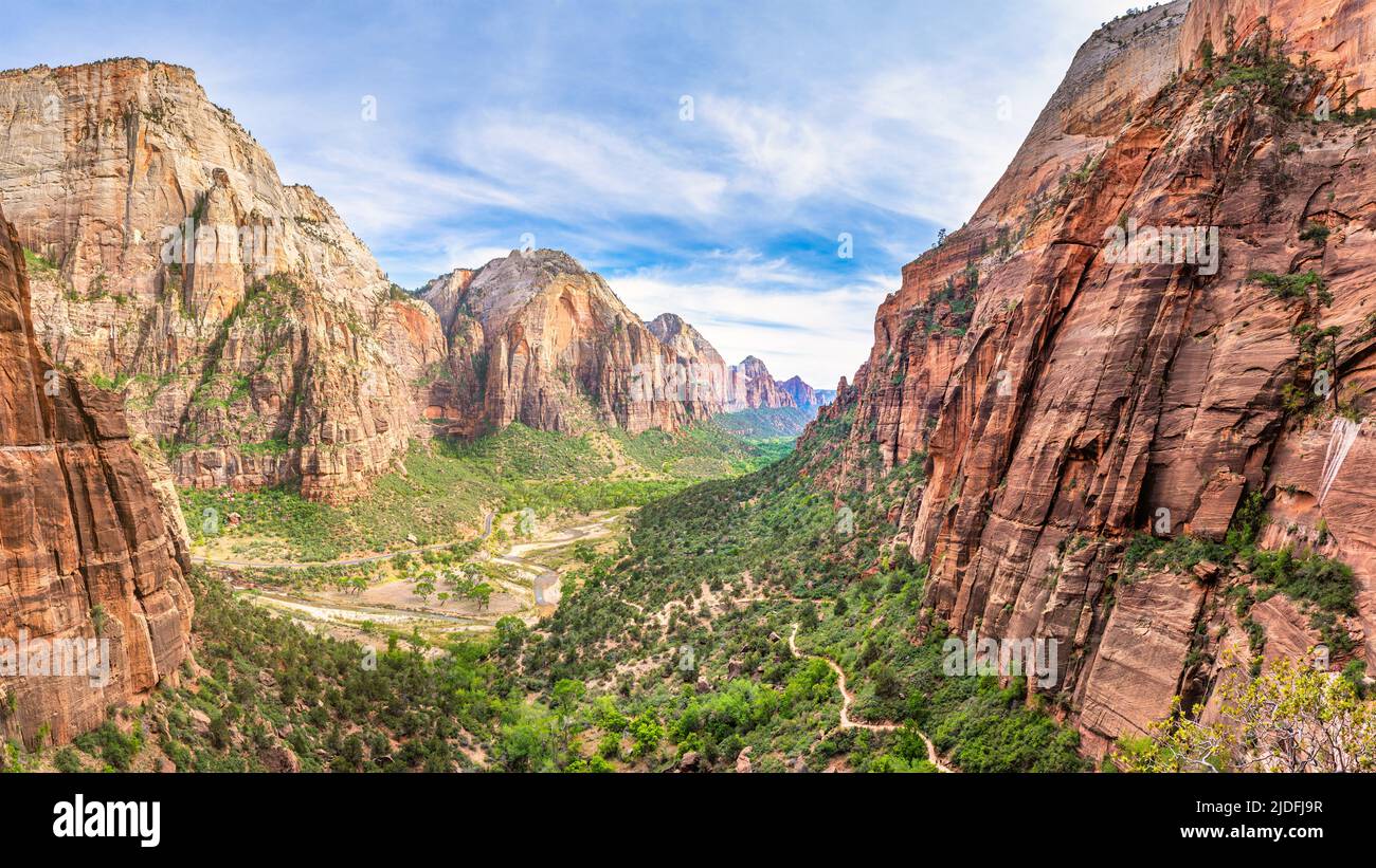 Zion canyon from angels hi-res stock photography and images - Alamy