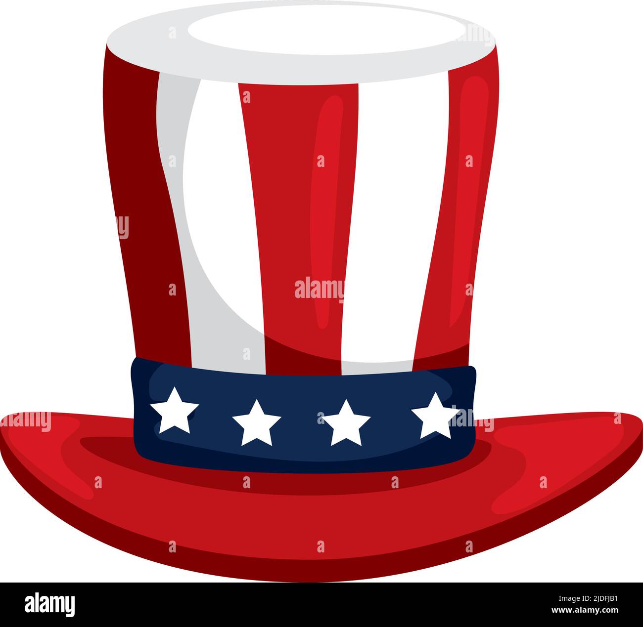 usa flag in tophat Stock Vector Image & Art - Alamy