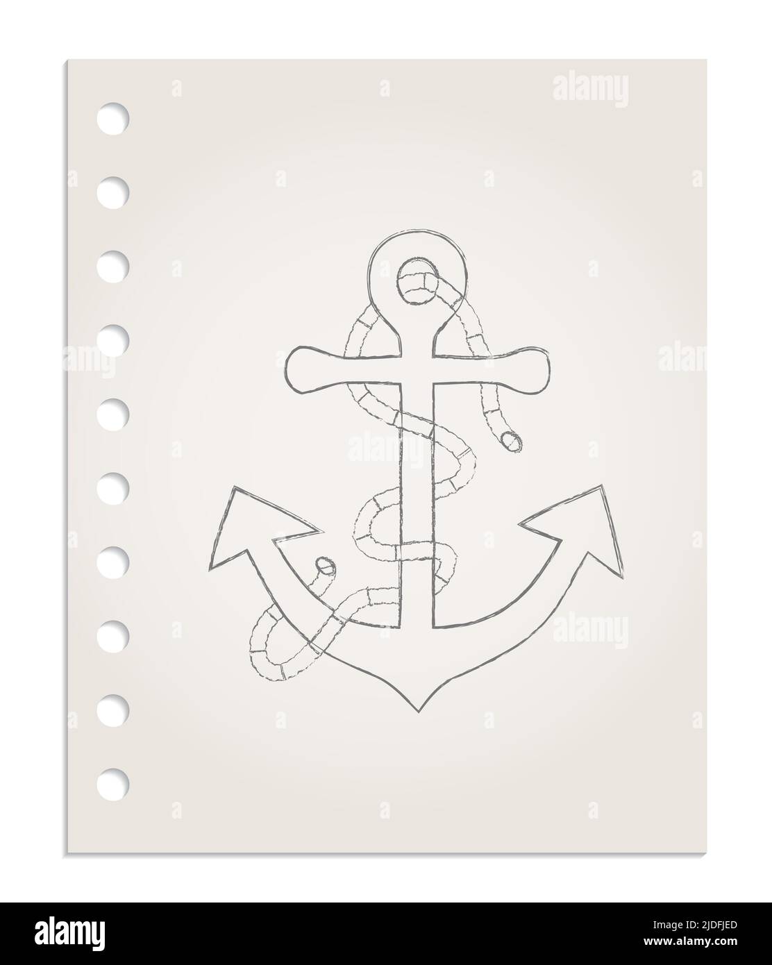 Sea and anchor exercise Cut Out Stock Images & Pictures - Alamy