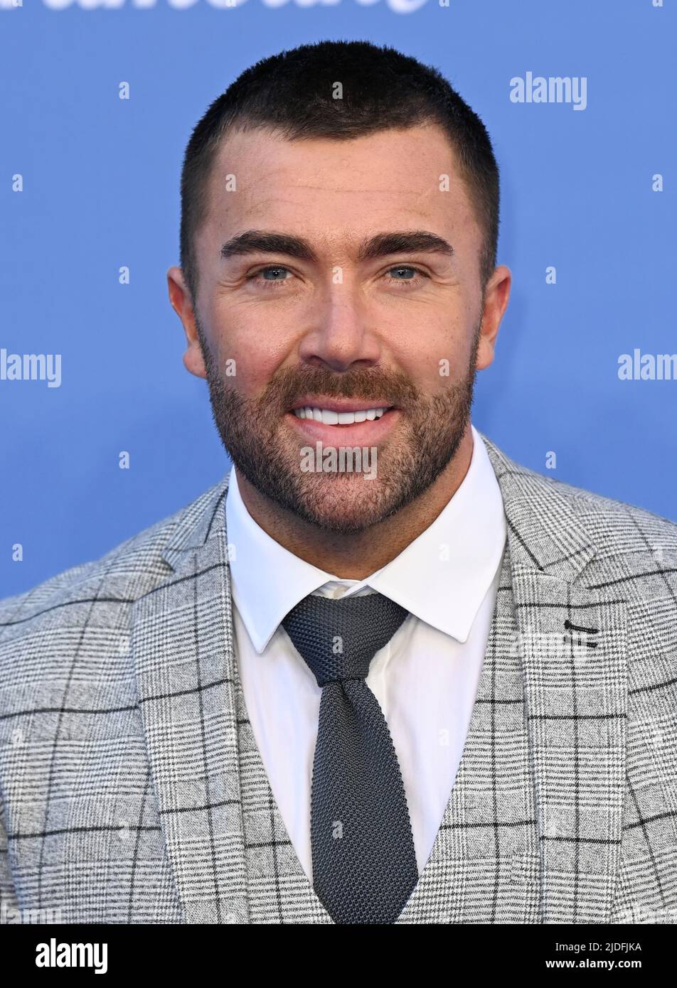 June 20th, 2022. London, UK. James Tindale arriving at the Paramount+ ...
