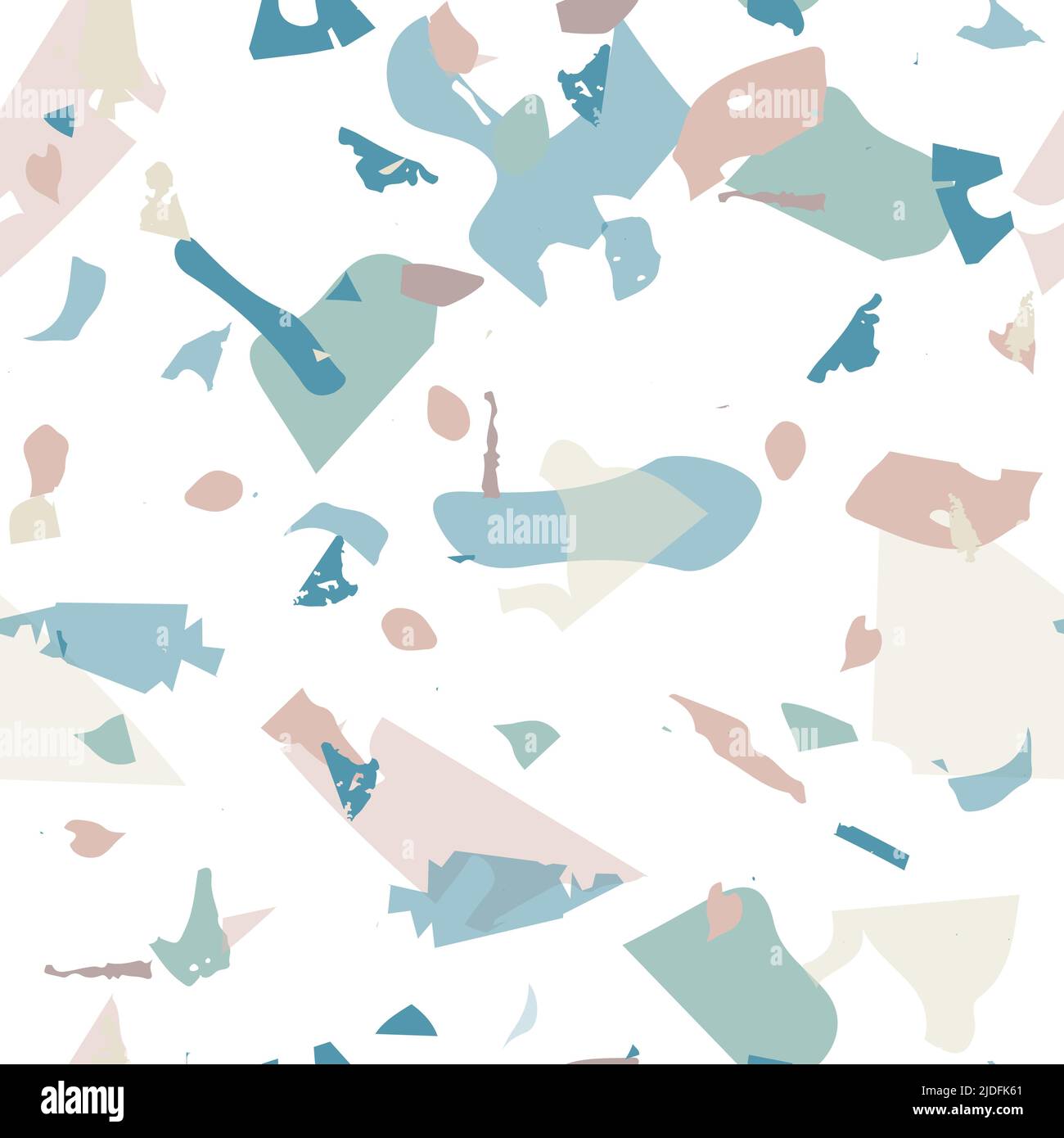 Terrazzo seamless pattern. Blue classic flooring texture. Background ...