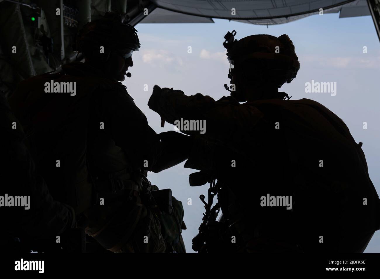 A U.S. Army 1st Special Forces Group team member prepares for a ...