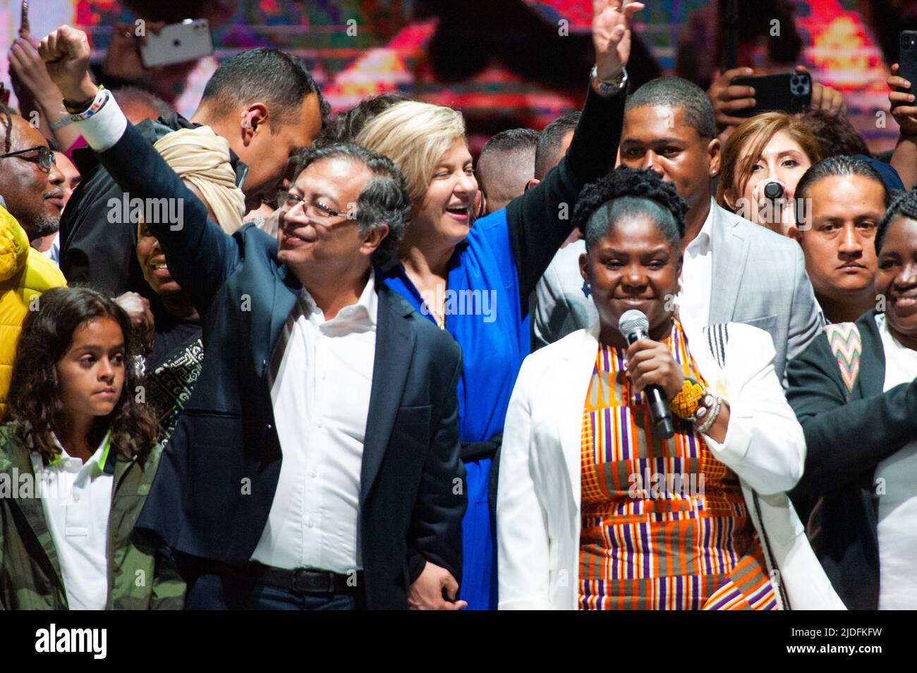 Gustavo petro celebrates hi-res stock photography and images - Alamy