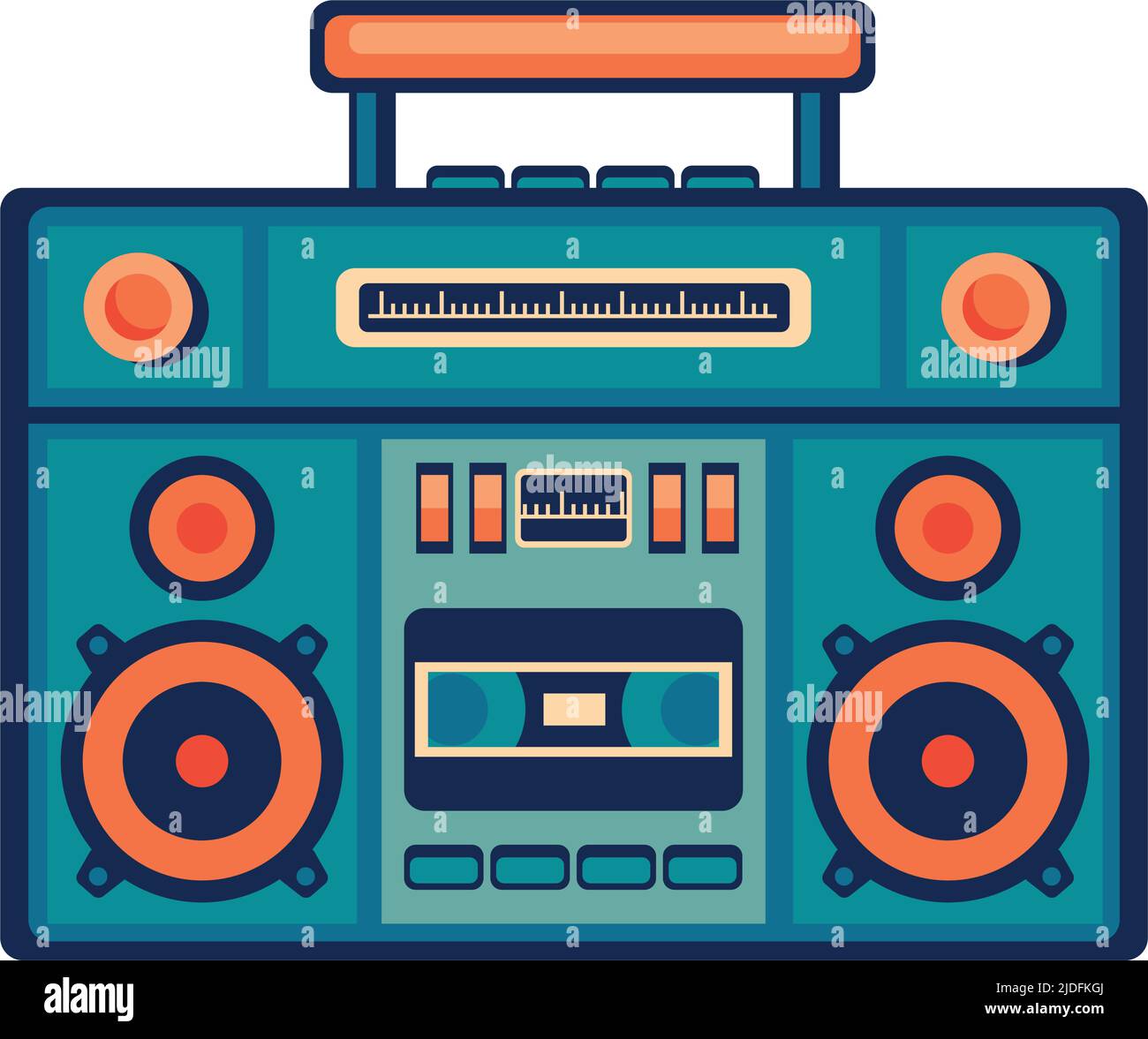 boombox retro style Stock Vector Image & Art - Alamy