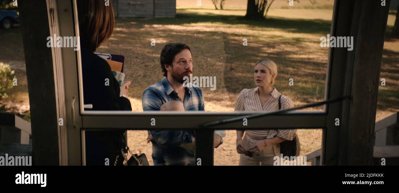 ABANDONED, from left: Kate Arrington, John Gallagher Jr., Emma Roberts ...