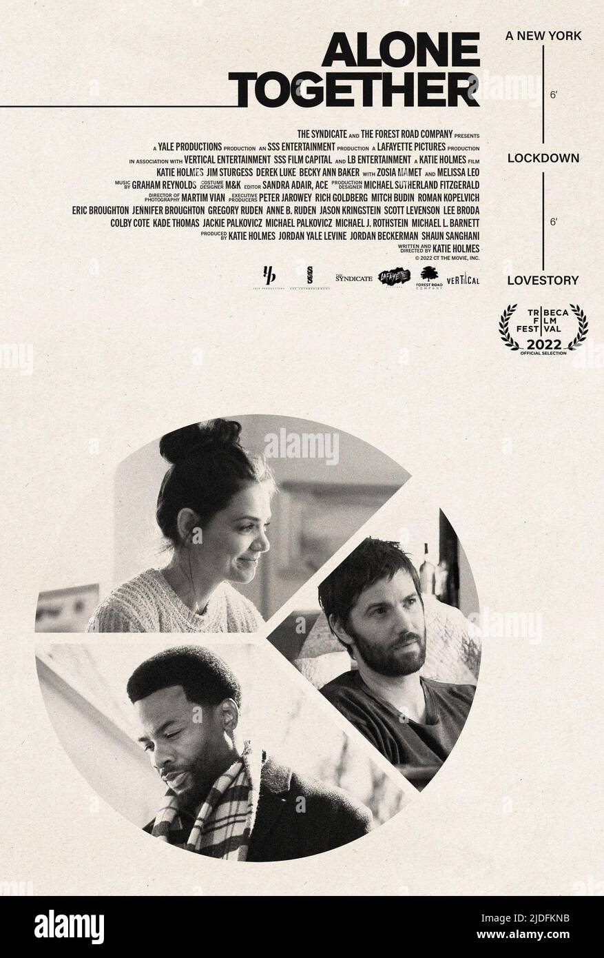 ALONE TOGETHER, US poster, from top: Katie Holmes, Jim Sturgess, Derek ...