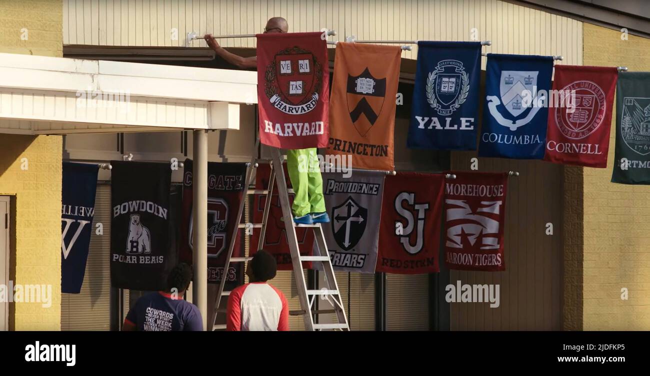 ACCEPTED, Michael Landry (on ladder), 2021. © Greenwich Entertainment ...