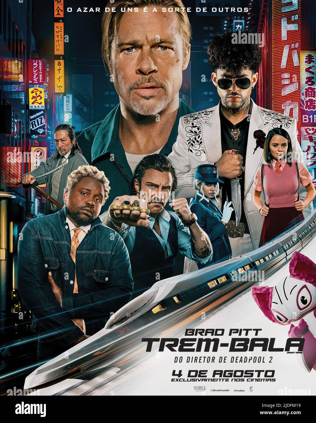BULLET TRAIN, (aka TREM-BALA), poster in Portuguese, from left ...