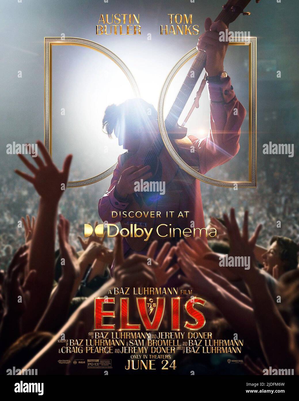 ELVIS, US Dolby Cinema poster, Austin Butler as Elvis Presley, 2022 ...