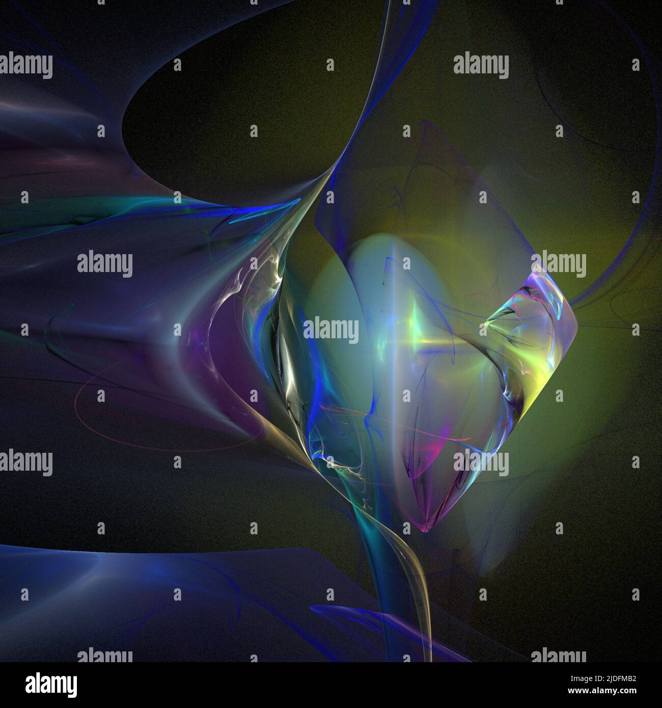 bright abstract linear background, purple blue digital drawing on black ...