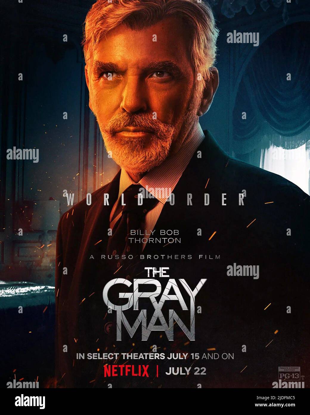 THE GRAY MAN, US character poster, Billy Bob Thornton, 2022. © Netflix ...