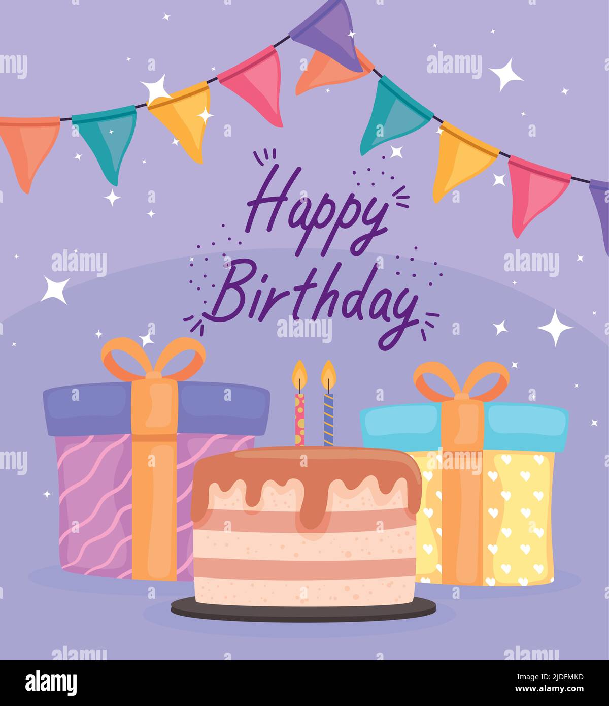 happy birthday lettering poster Stock Vector Image & Art - Alamy