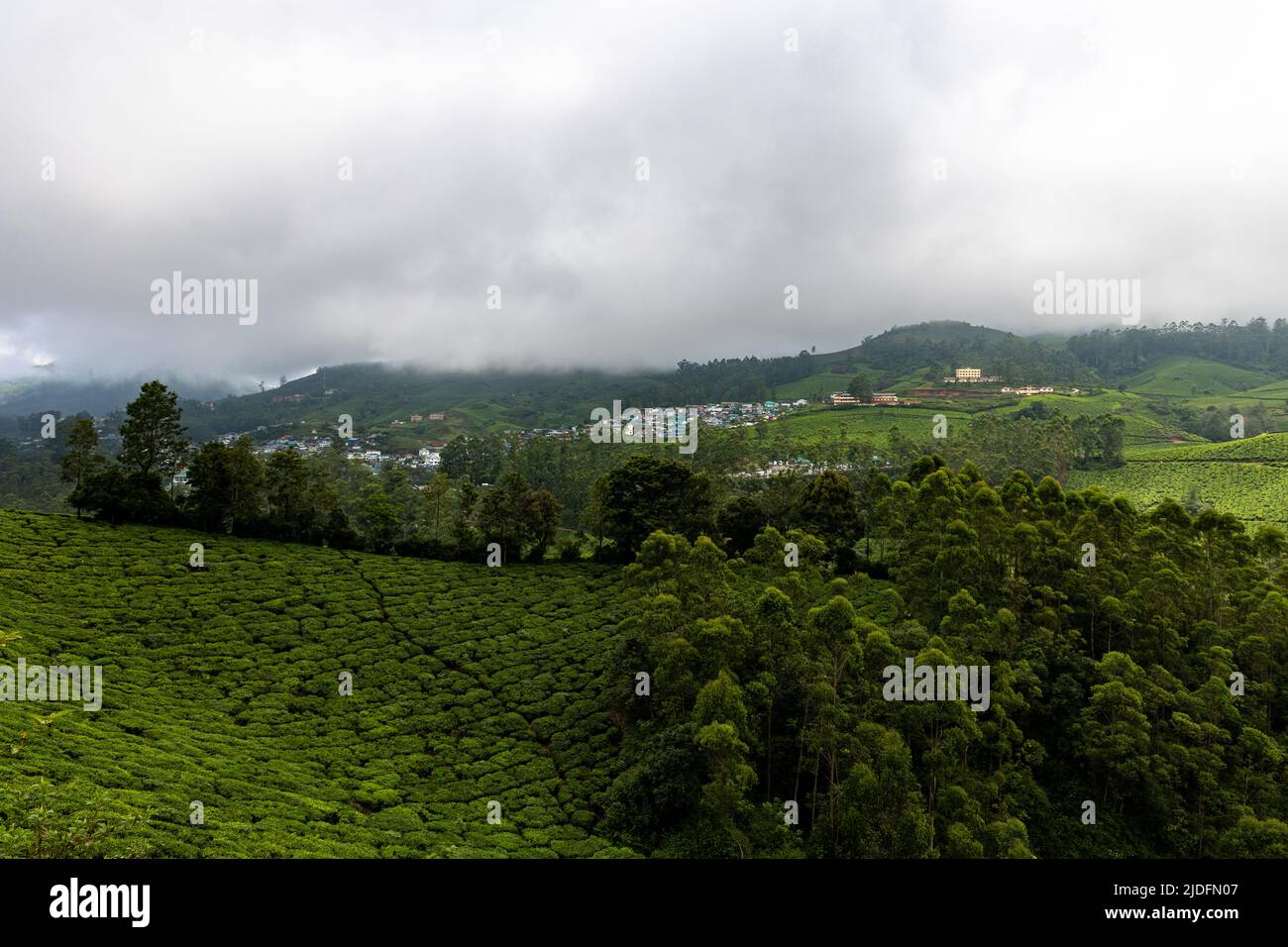 Beautiful scenery while traveling on Munnar - Kumily Highway on a ...