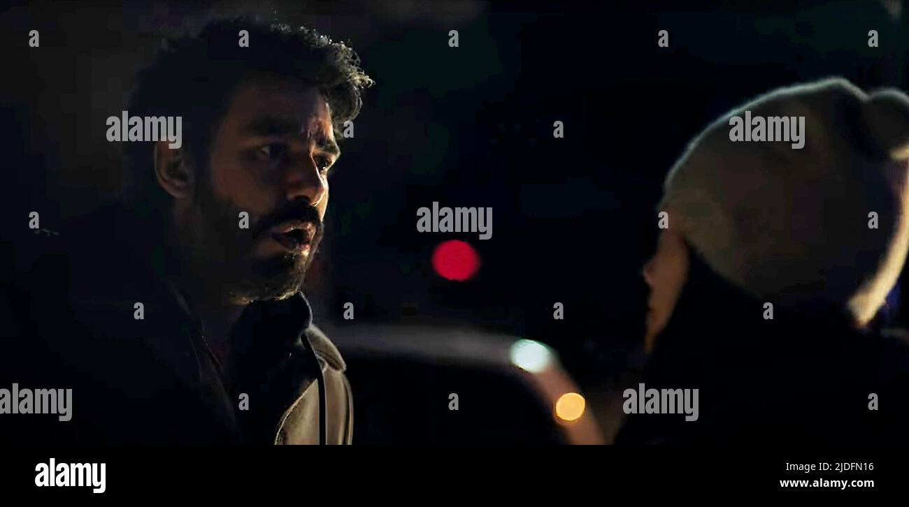 NEXT EXIT, from left: Rahul Kohli, Katie Parker, 2022. © Helmstreet ...