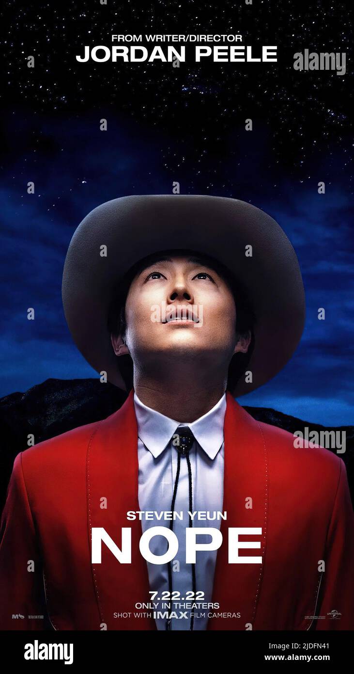 NOPE, US character poster, Steven Yeun, 2022. © Universal Pictures ...