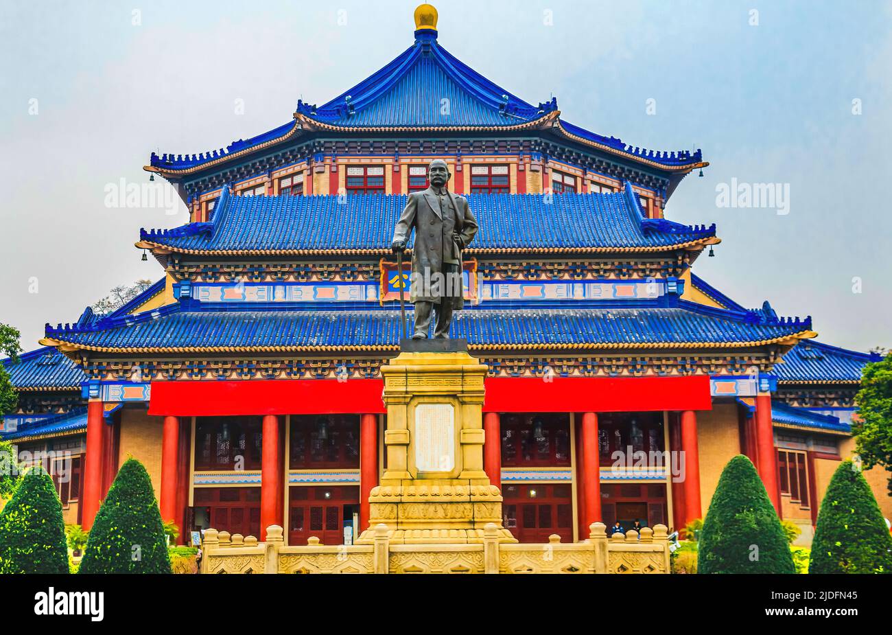 Sun Yat-Sen Memorial Statue Guangzhou City Guangdong Province China ...