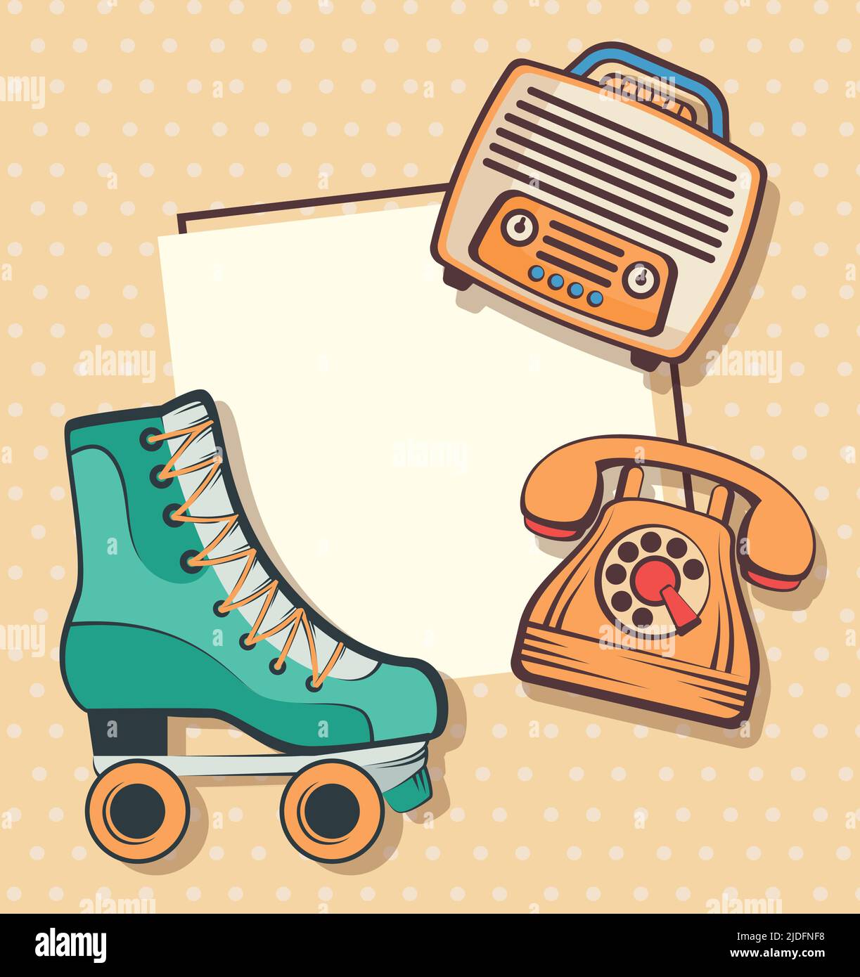 three retro style icons Stock Vector Image & Art - Alamy