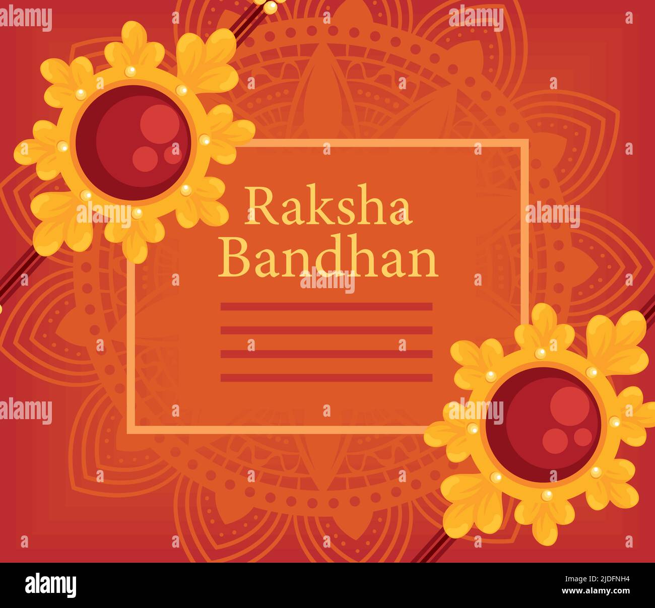 raksha bandhan lettering frame Stock Vector Image & Art - Alamy