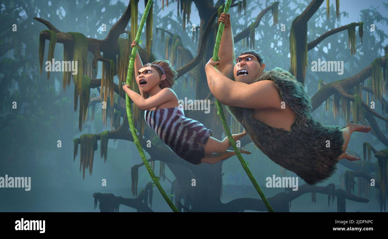 THE CROODS: FAMILY TREE, from left: Ugga Crood (voice: Amy Landecker ...