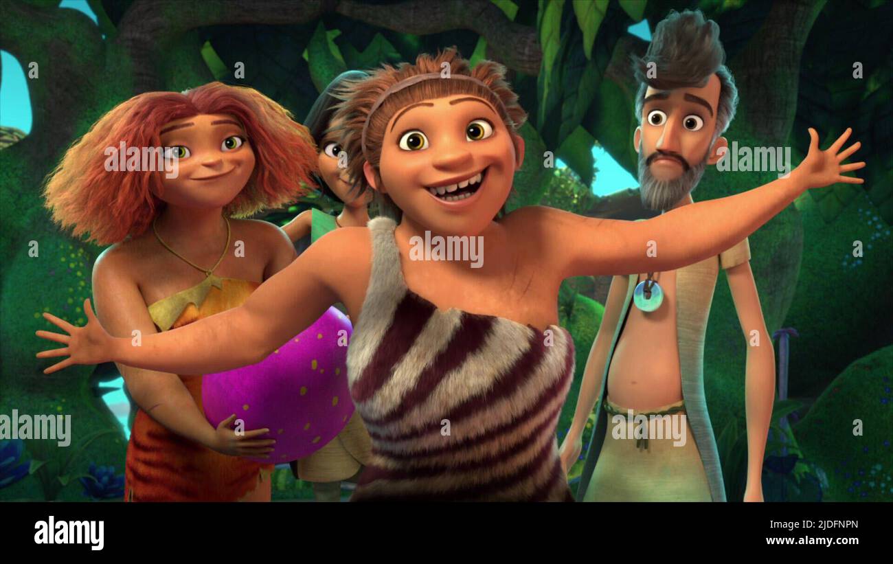 THE CROODS: FAMILY TREE, from left: Eep Crood (voice: Ally Dixon), Ugga ...