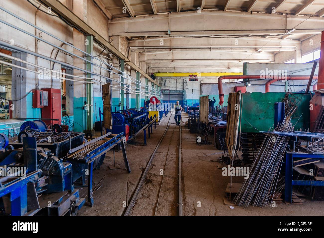 Reinforced concrete factory. Production of iron armature reinforcement ...