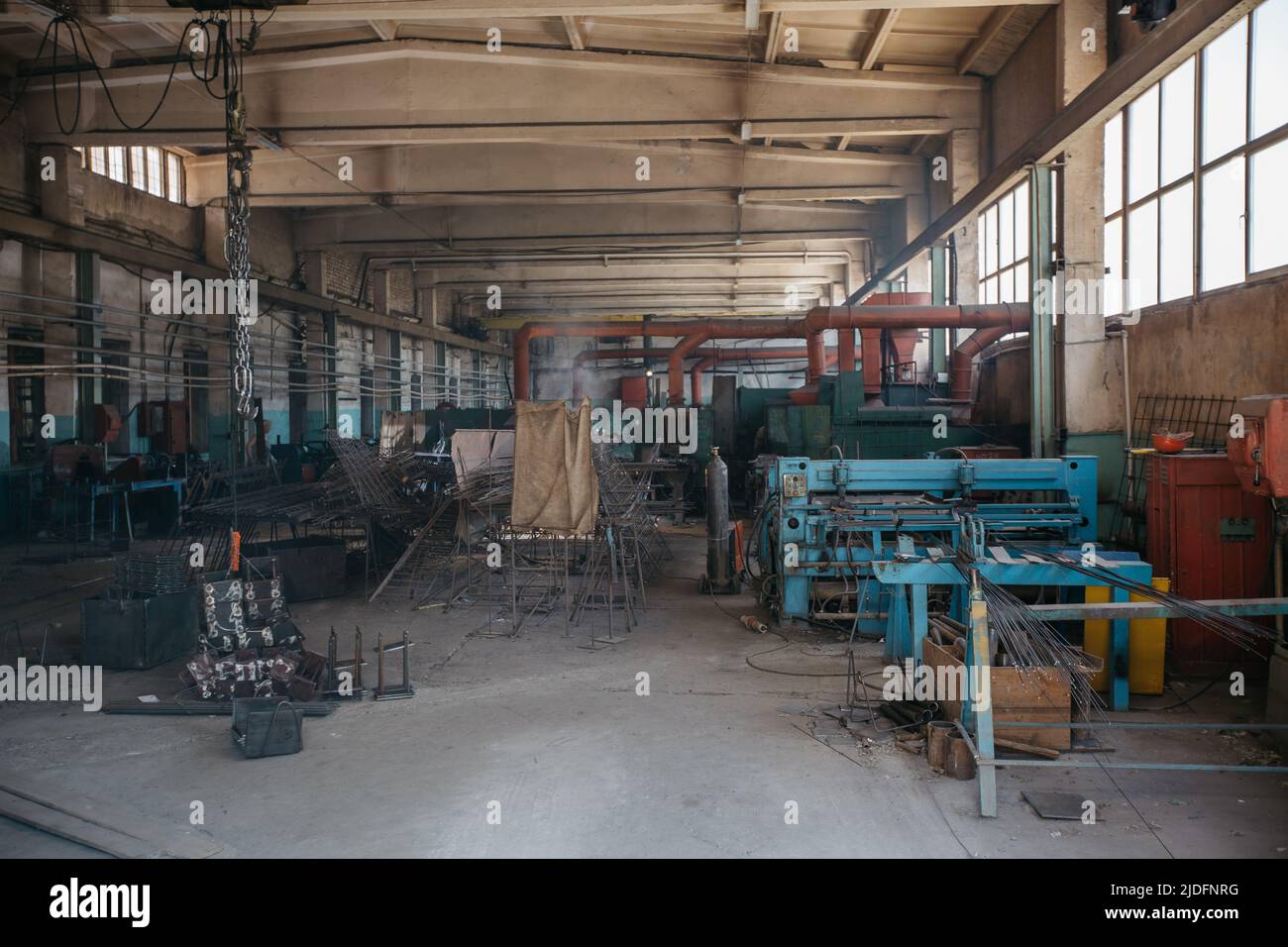 Reinforced concrete factory. Production of iron armature reinforcement ...
