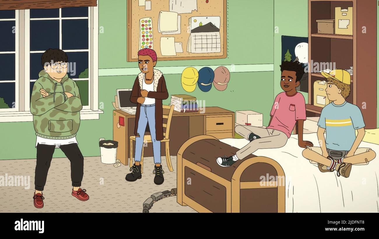 FAIRFAX, Benny (voice: Peter S. Kim), Derica (voice: Kiersey Clemons ...