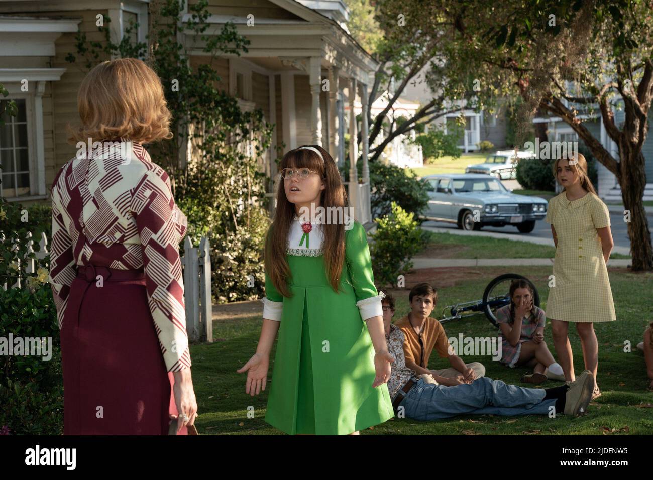 GASLIT, from left: Julia Roberts as Martha Mitchell, Darby Camp as ...