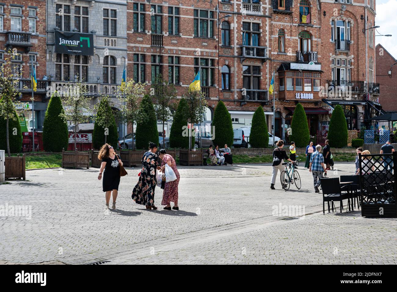 Anderlecht, Brussels Capital Region, Belgium - 06 11 2022 - People of ...