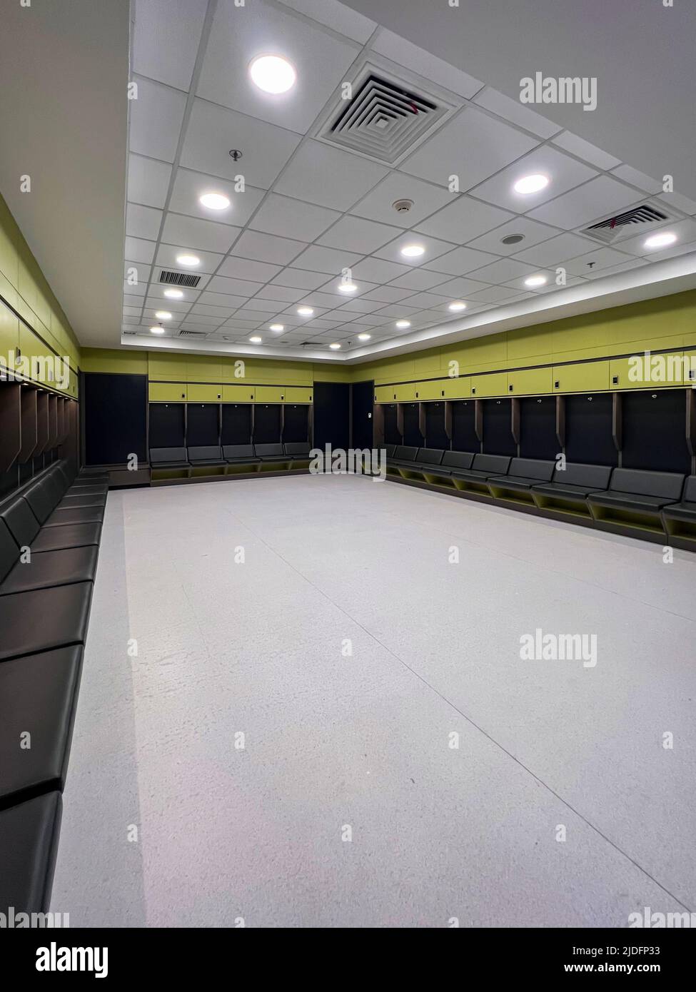 Guest team changing room at the Jakarta International stadium. JIS is a ...