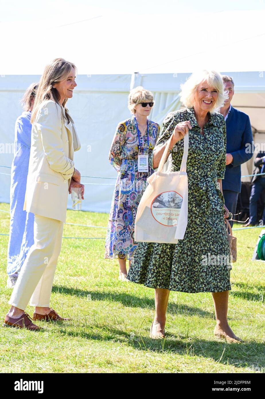 The Duchess of Cornwall and Lady Rothermere are seen at the end of the ...