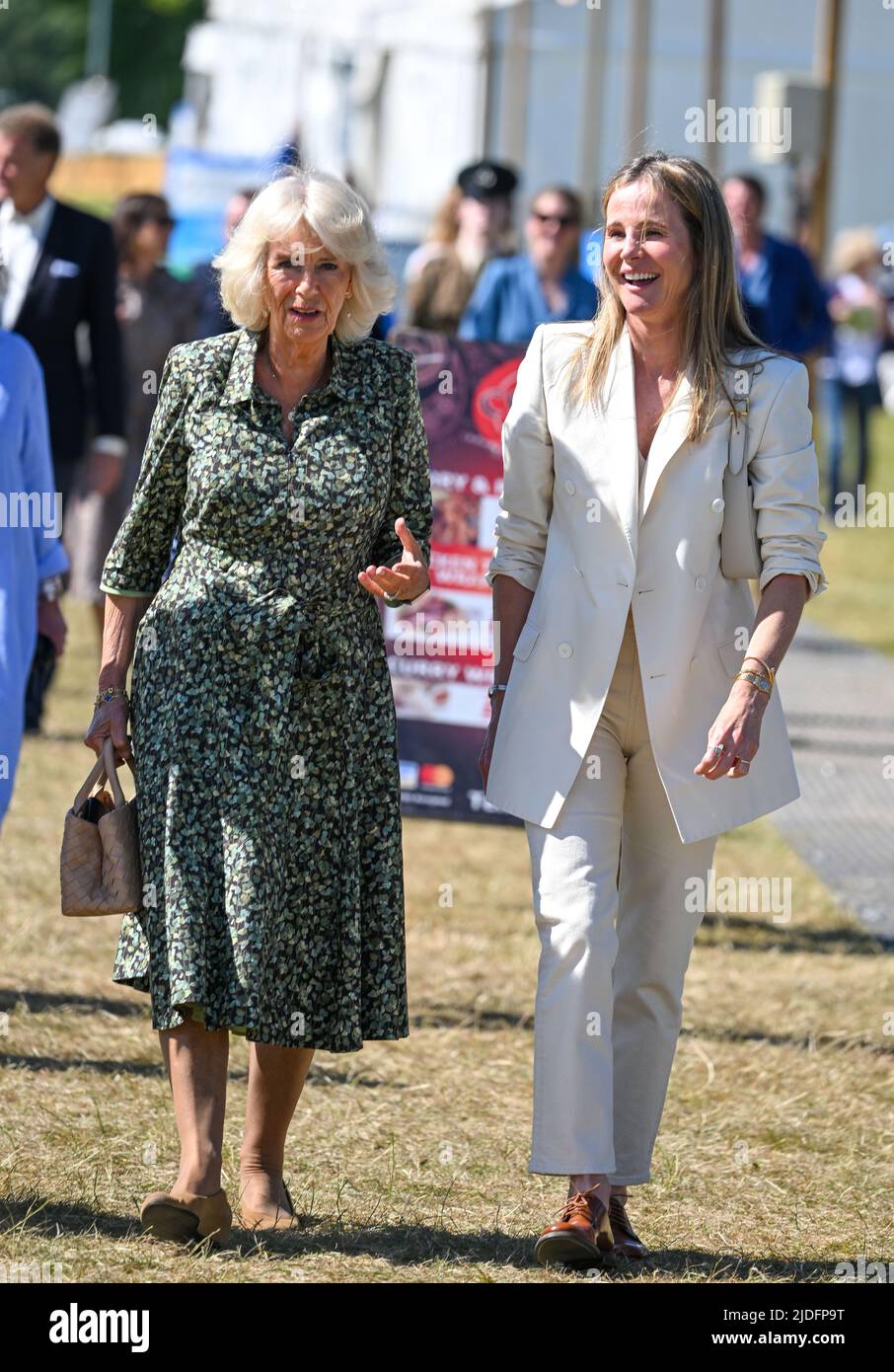 The Duchess of Cornwall and Lady Rothermere are seen at the end of the ...