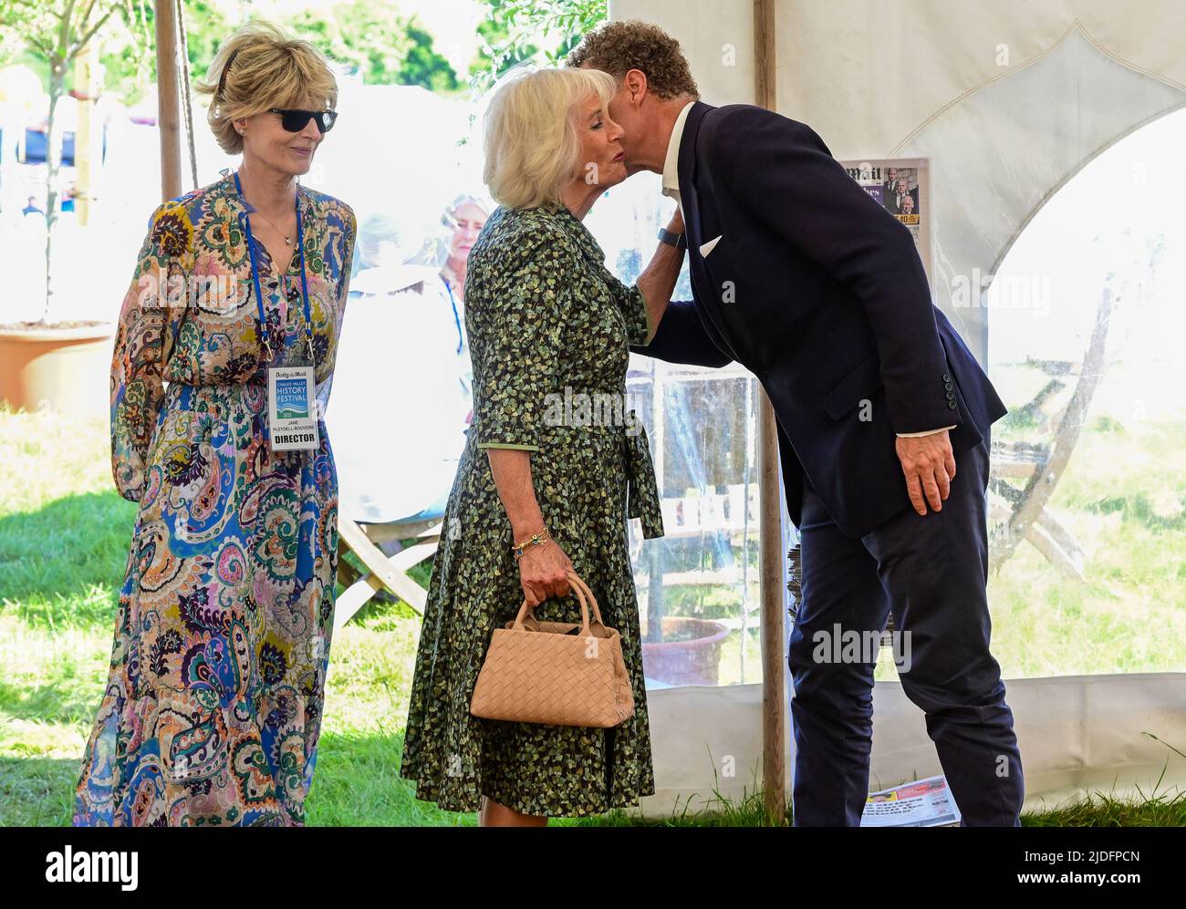 The Duchess of Cornwall meets Lord Rothermere at the Daily Mail Chalke ...