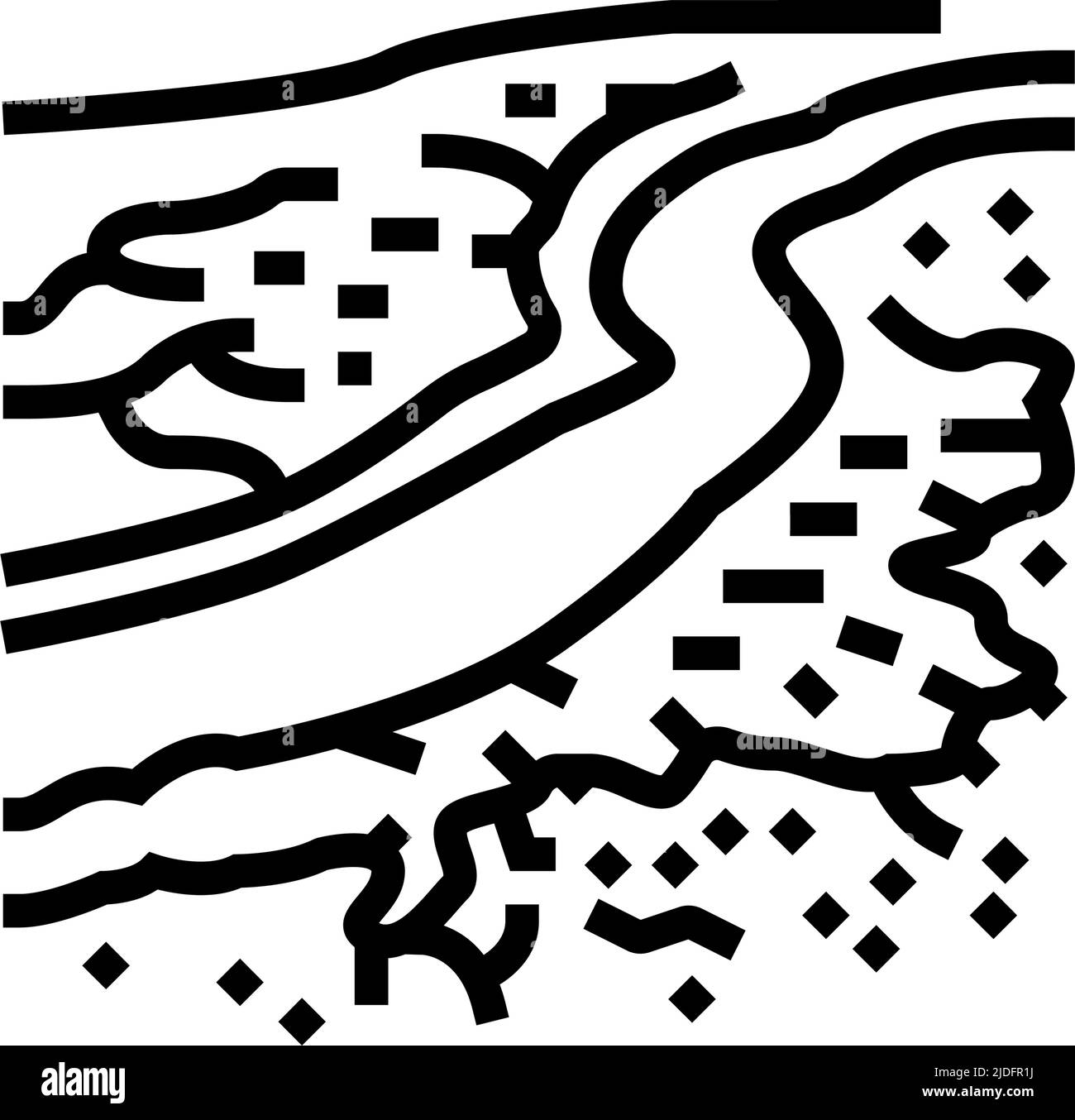 great barrier reef line icon vector illustration Stock Vector Image ...