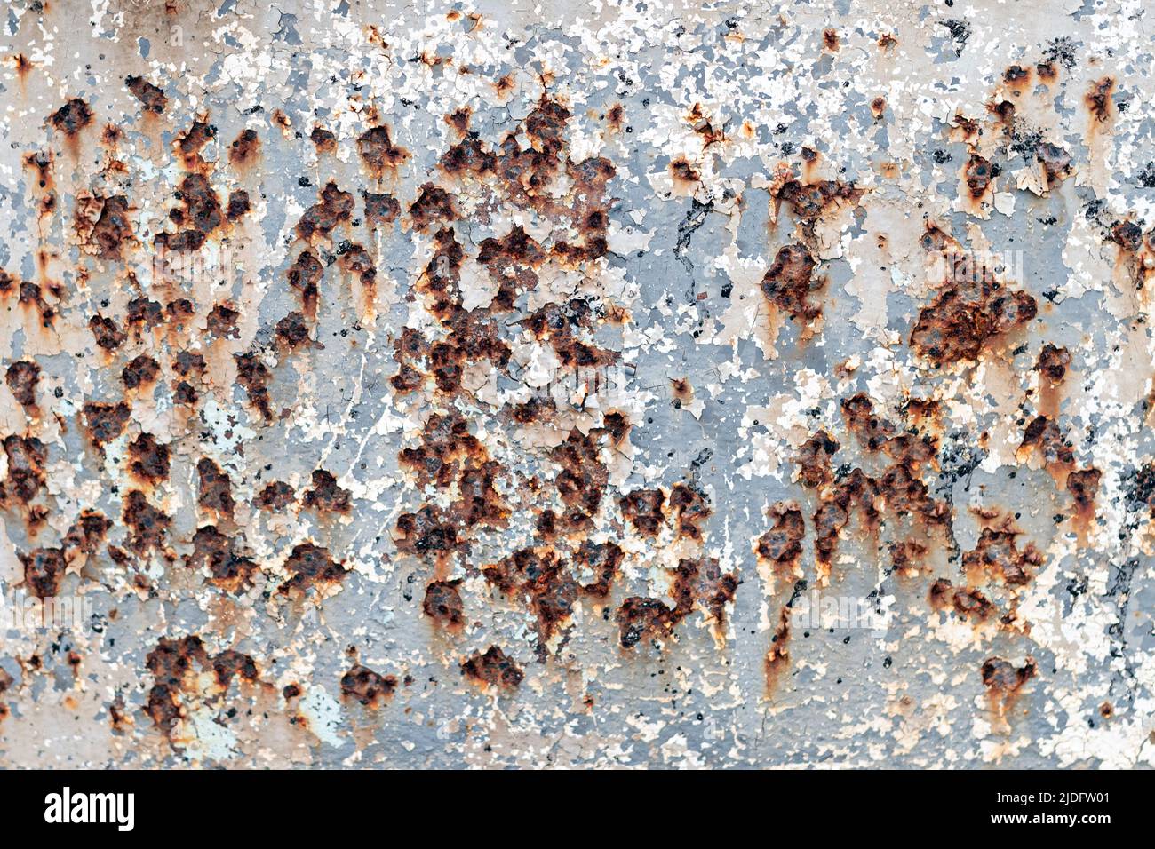 A texture and background of traces of rust on sheet metal Stock Photo ...
