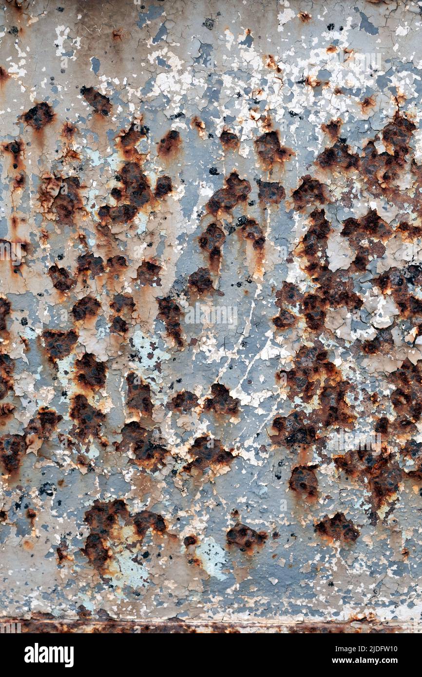A texture and background of traces of rust on sheet metal Stock Photo ...