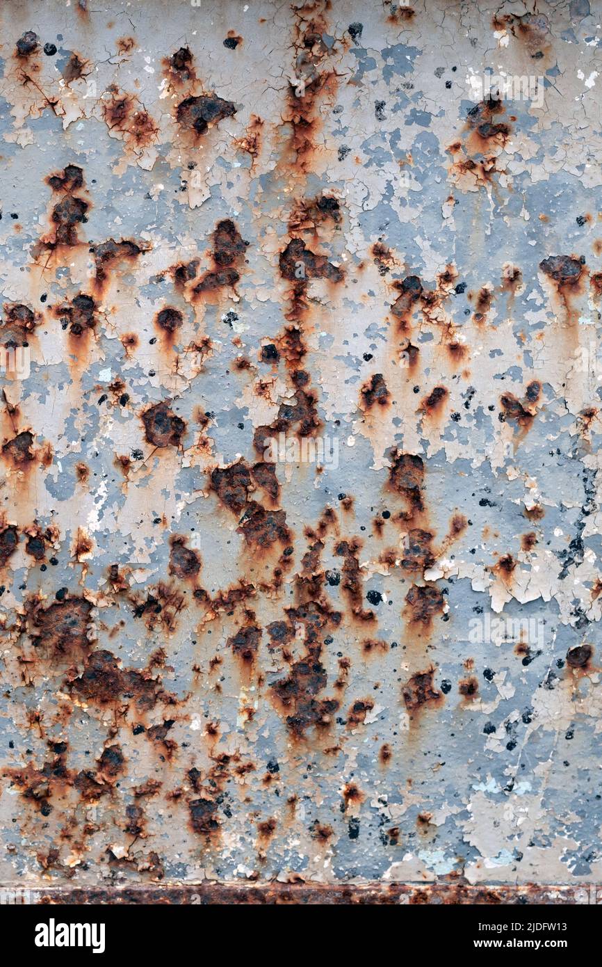 A texture and background of traces of rust on sheet metal Stock Photo ...