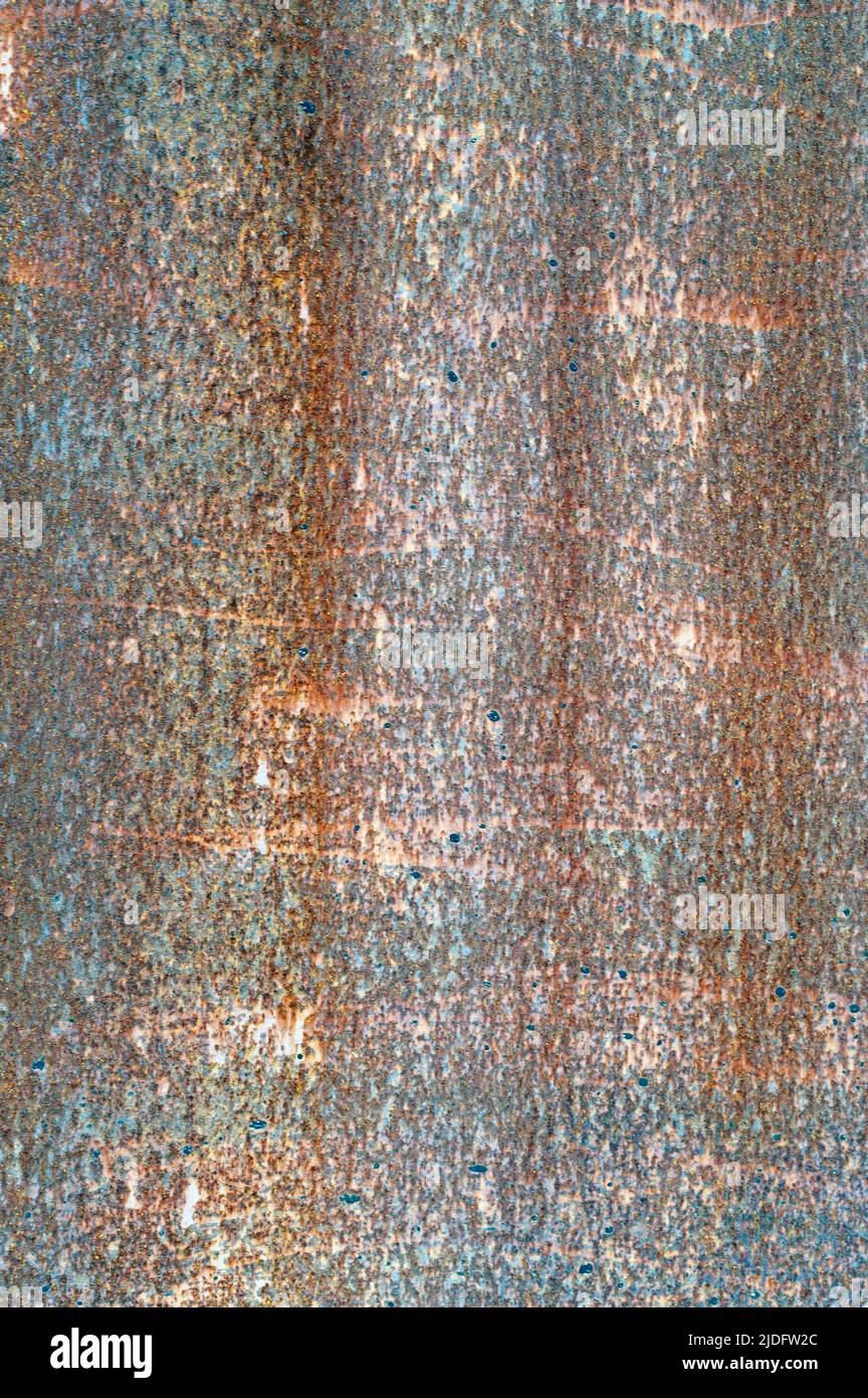 A texture and background of traces of rust on sheet metal Stock Photo ...